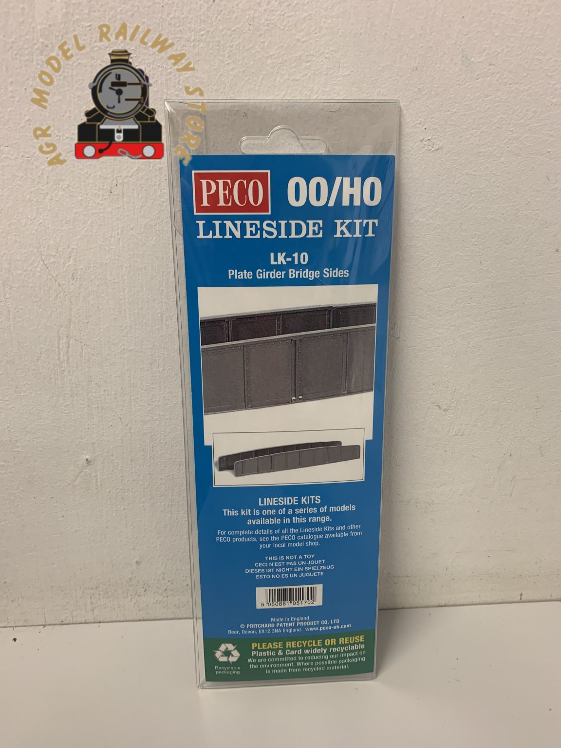 Peco LK-10 Plate Girder Bridge – OO Gauge – AGR Model Railway Store