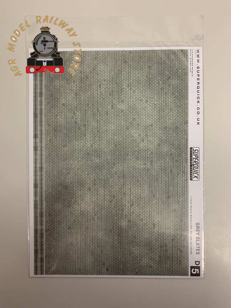 Superquick D5 Grey Slates Building Papers – OO Gauge – AGR Model ...