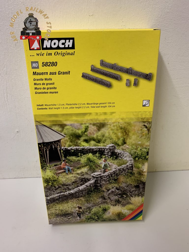 Noch 58280 Granite Walls – OO Gauge – AGR Model Railway Store