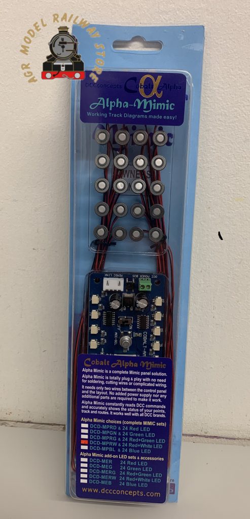 DCC Concepts DCD-MPRW Alpha Mimic Panel Controller (with Red+White LEDs ...