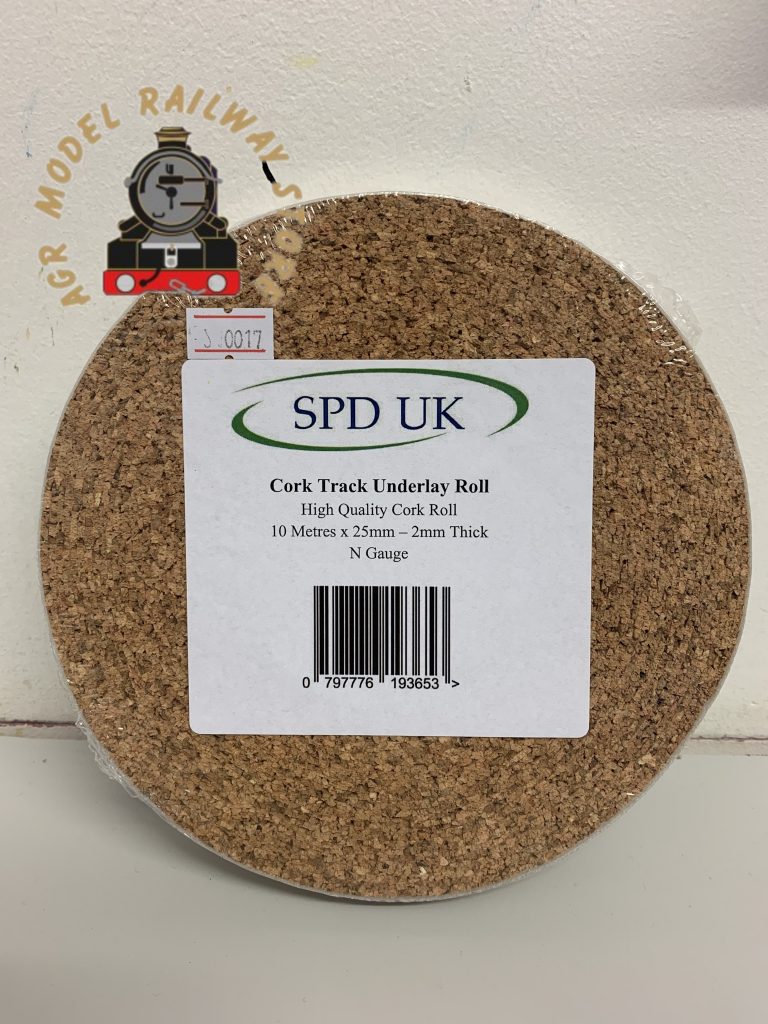 SPD 0017 N Gauge Cork Track Underlay 10 Meter Long – 2mm Thick – AGR ...