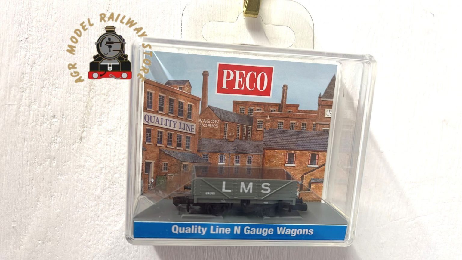 Peco NR-5003M N Gauge 5 Plank Wagon LMS Grey – AGR Model Railway Store