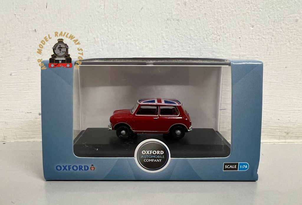 Oxford Diecast 76MN001 Austin Mini – Tartan Red with Union Jack roof ...
