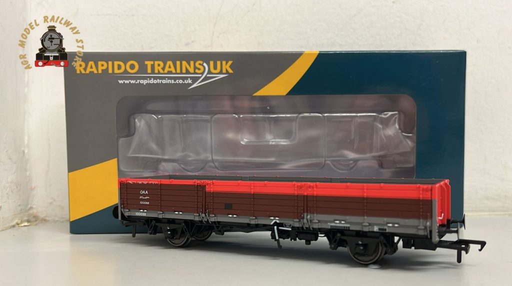 Rapido 915012 OO Gauge BR Open AB OAA Wagon Railfreight Red And Grey No ...