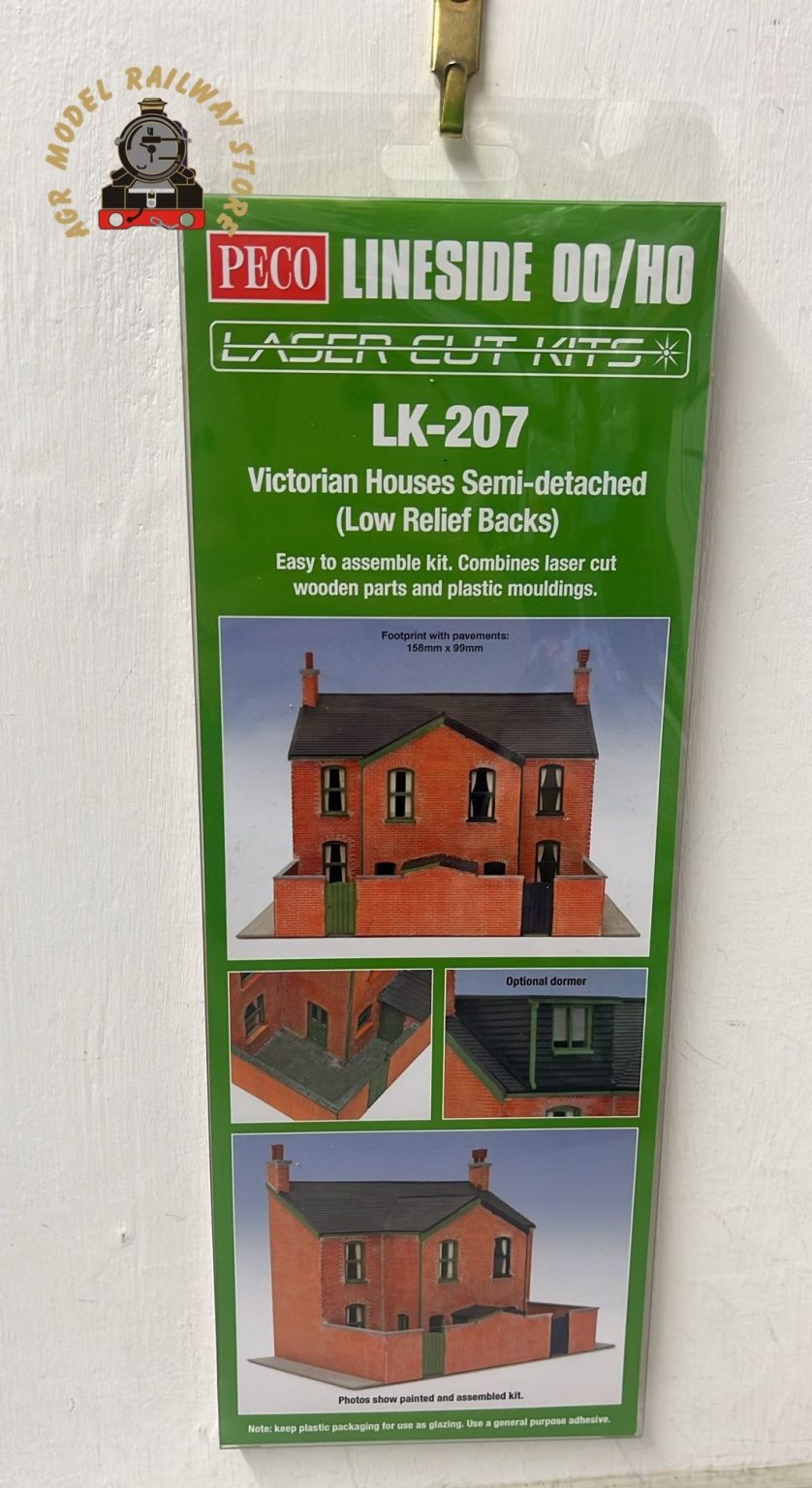 Peco LK-207 OO Gauge Low Relief Victorian House Backs Laser Cut Kit ...