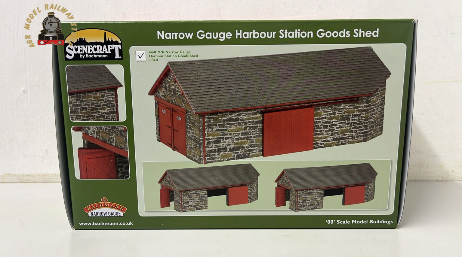 Bachmann 44-0197R Narrow Gauge Harbour Station Goods Shed – Red 009 ...