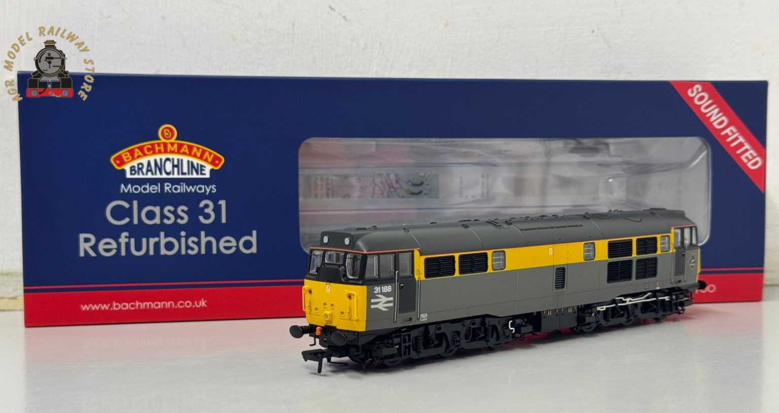 Bachmann 35-822SF Class 31/1 31188 BR Engineers Grey & Yellow Sound ...